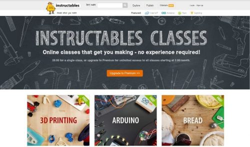 Instructables, un référentiel pour les plus récents