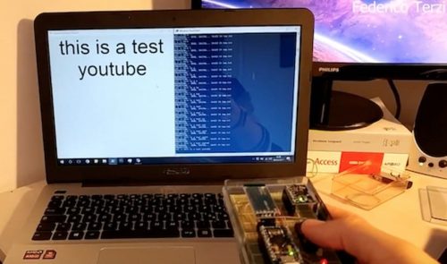 Gesture Keyboard, a device to make gestures with the computer