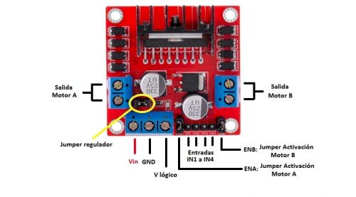 L298N: módulo para controlar motores para Arduino