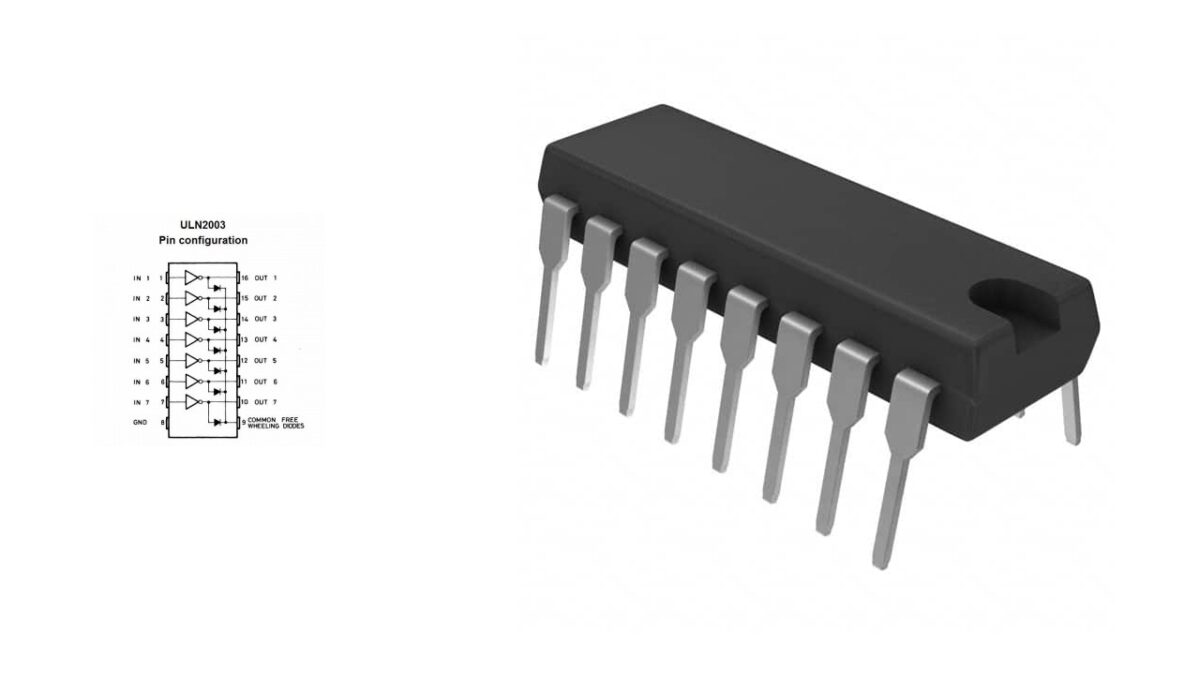 ULN2003：电动机驱动器