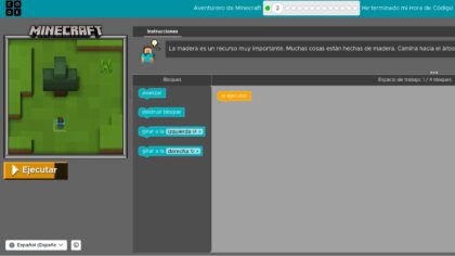 Aprende a programar jugando a Minecraft