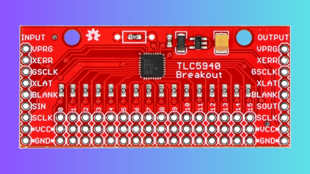 TLC5940: Versatile LED driver for advanced projects