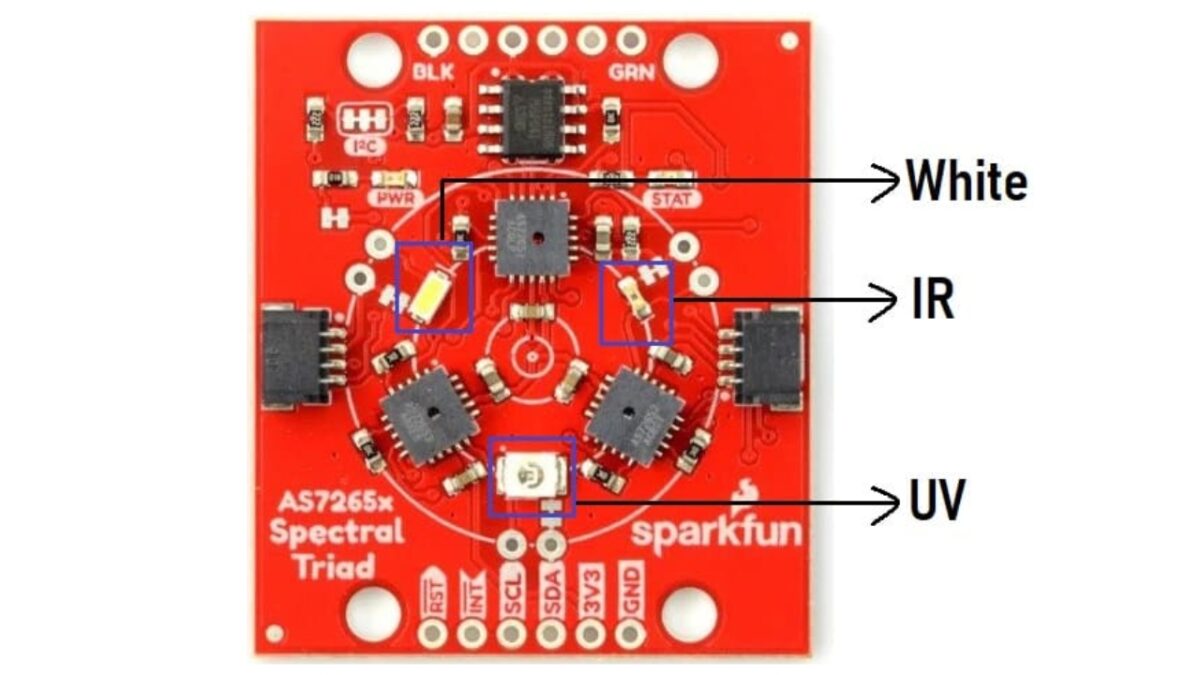 Как использовать спектроскопический датчик As7265x с Arduino