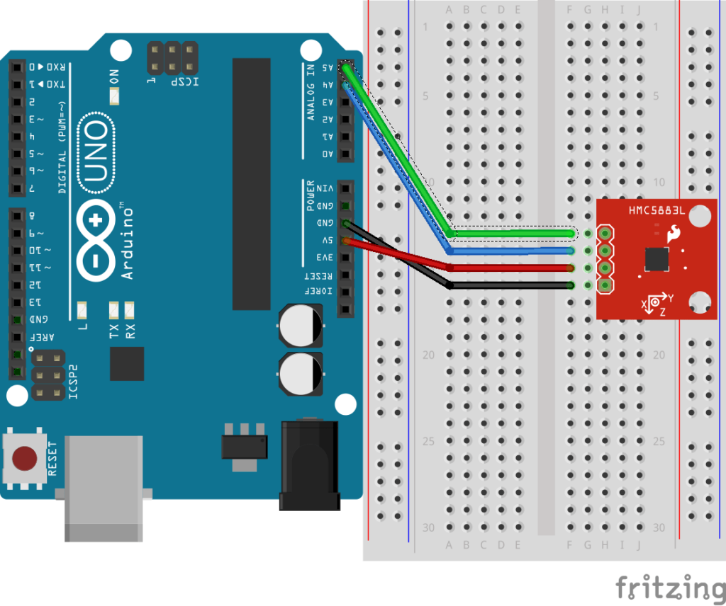 Complete guide to using the HMC5883L with Arduino